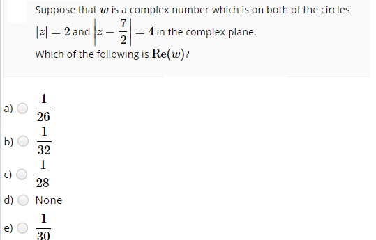 Solved Suppose that w is a complex number which is on both | Chegg.com