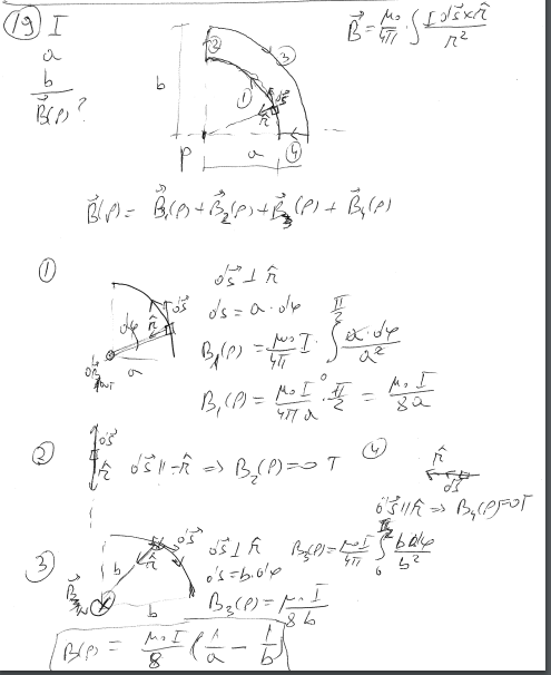 Solved 19) The accompanying figure shows a current loop | Chegg.com