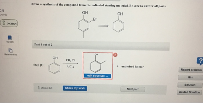 Solved Devise a synthesis of the compound from the indicated | Chegg.com