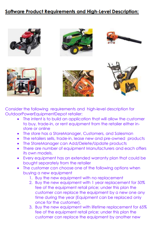 Solved Project Overview Statement: Review the requirements | Chegg.com