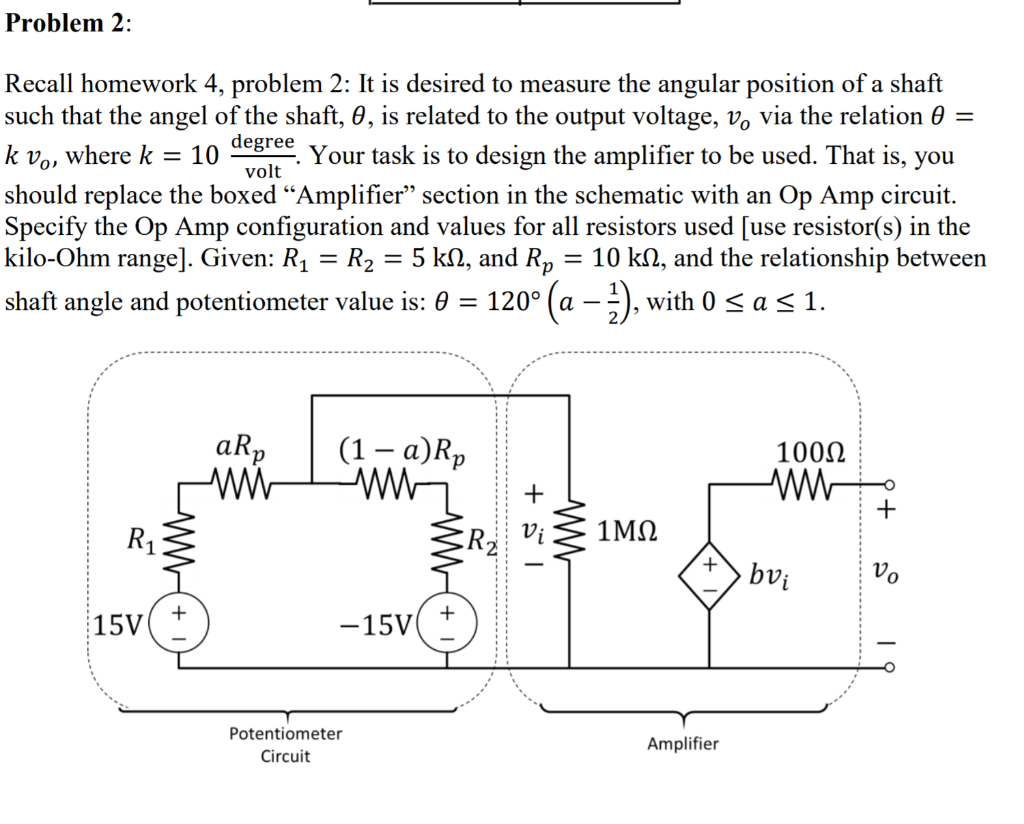 Problem 2: volt Recall homework 4, problem 2: It is | Chegg.com