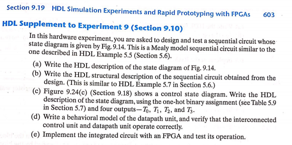 Solved Section 9.19 HDL Simulation Experiments and Rapid | Chegg.com