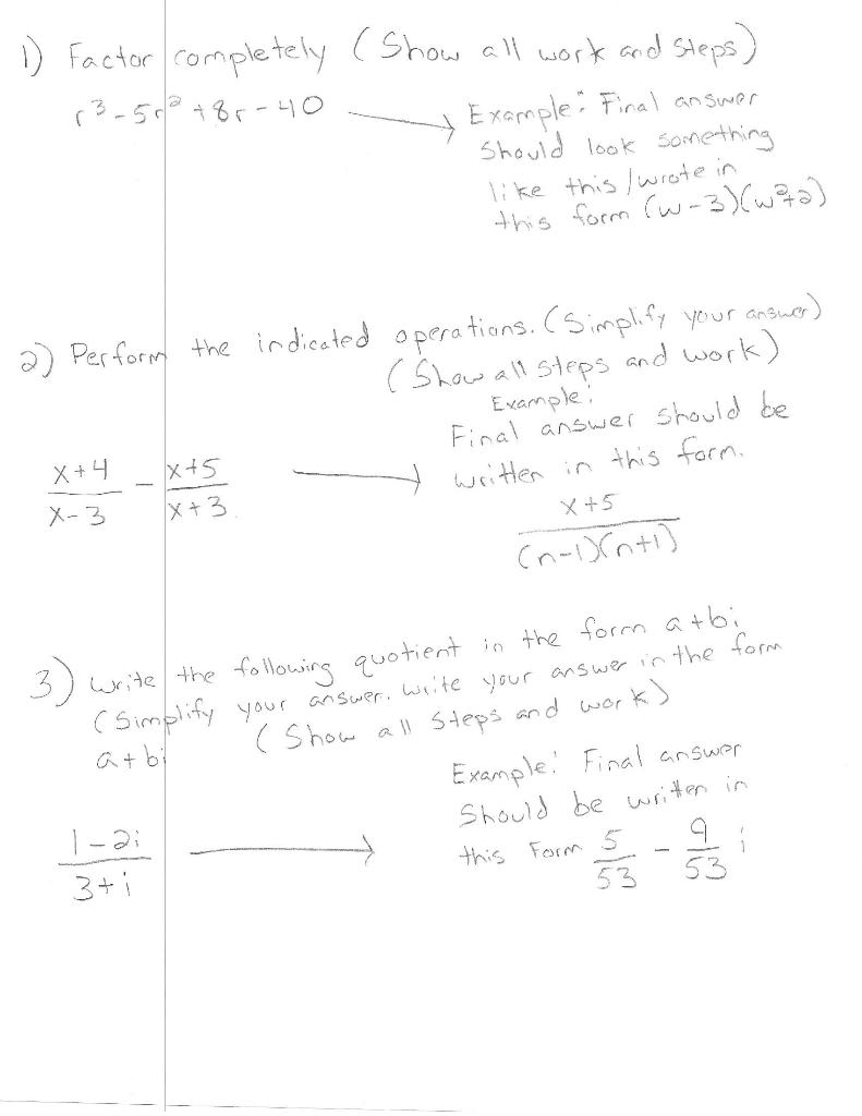 Solved Please follow the directions and make sure the answer | Chegg.com