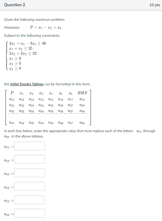 Solved Given the following maximum problem: Maximize: | Chegg.com