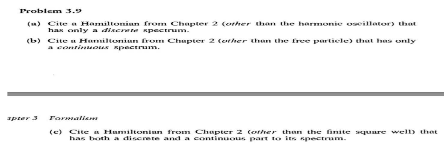 Solved Problem 3.9 (a) Cite a Hamiltonian from Chapter 2 | Chegg.com