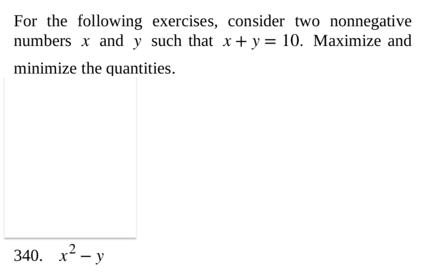 Solved For the following exercises, consider two nonnegative | Chegg.com Solved For the following exercises, consider two nonnegative | Chegg.com