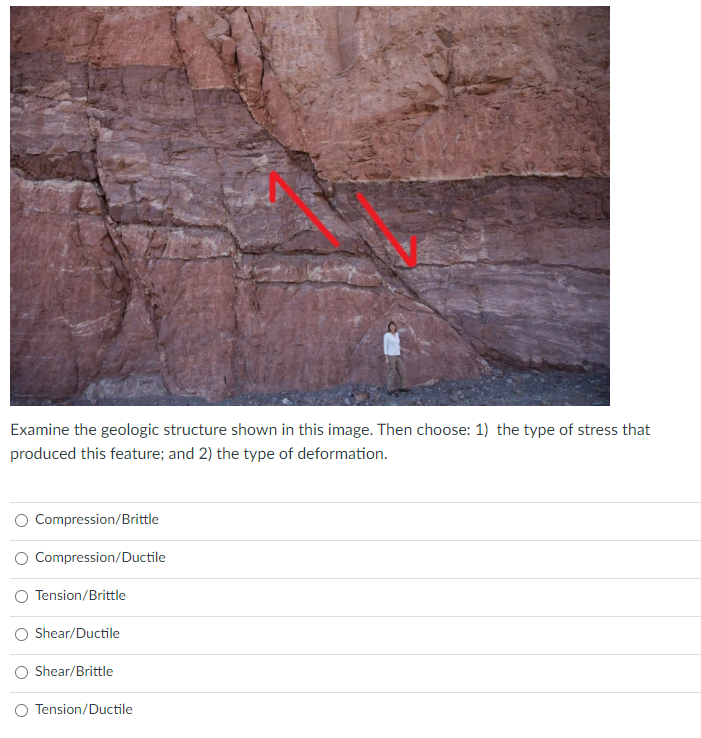 Solved Die om Identify the most prominent geologic structure | Chegg.com