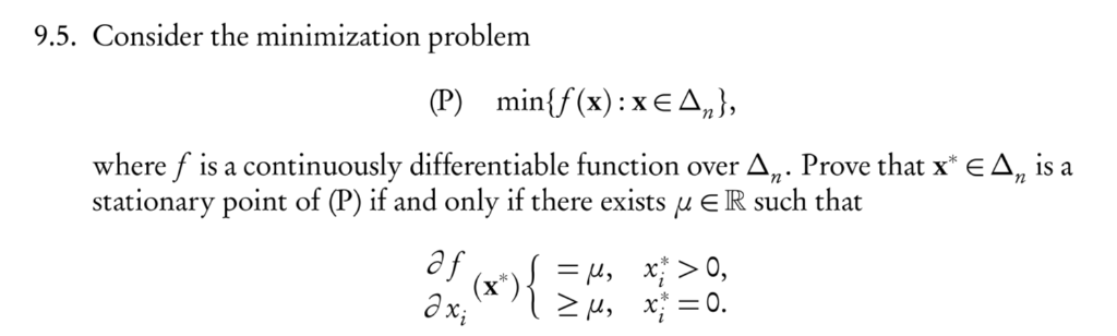 Solved 9.5. Consider the minimization problem min{f(x) : | Chegg.com