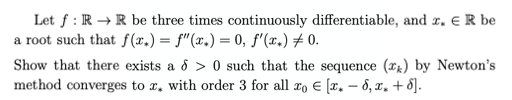 Solved Let f:R → R be three times continuously | Chegg.com