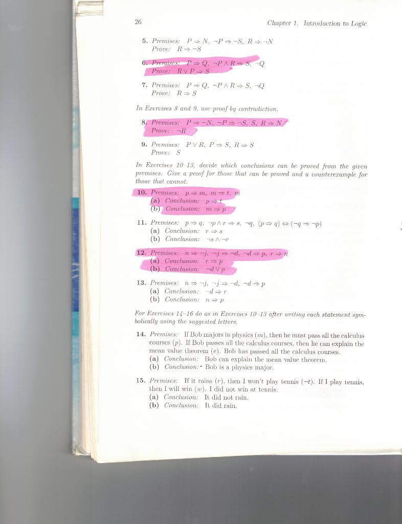 Solved I am having trouble with these mathematical reasoning | Chegg.com