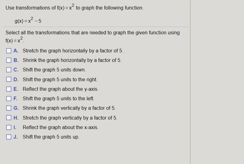 Solved Use transformations of f(x)= x to graph the following | Chegg.com