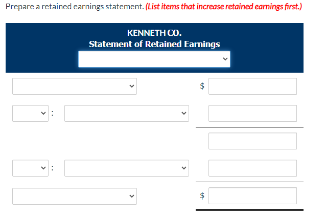 Solved The adjusted trial balance of Kenneth Co. for the | Chegg.com