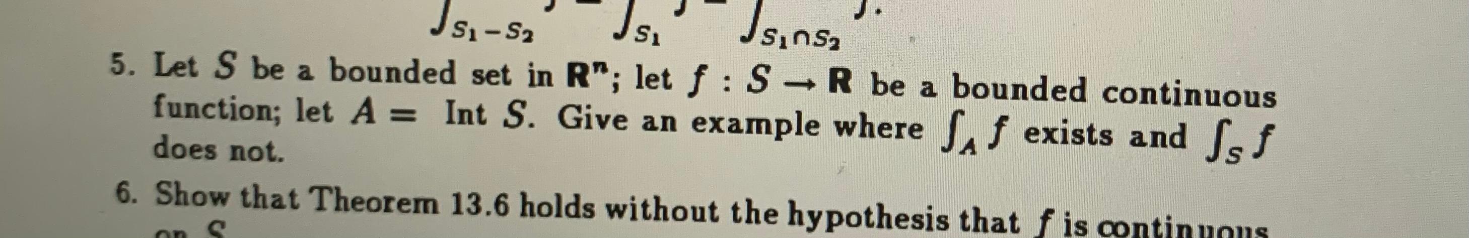 Solved S1 J Isansa Isi-S2 Js 5. Let S be a bounded set in | Chegg.com