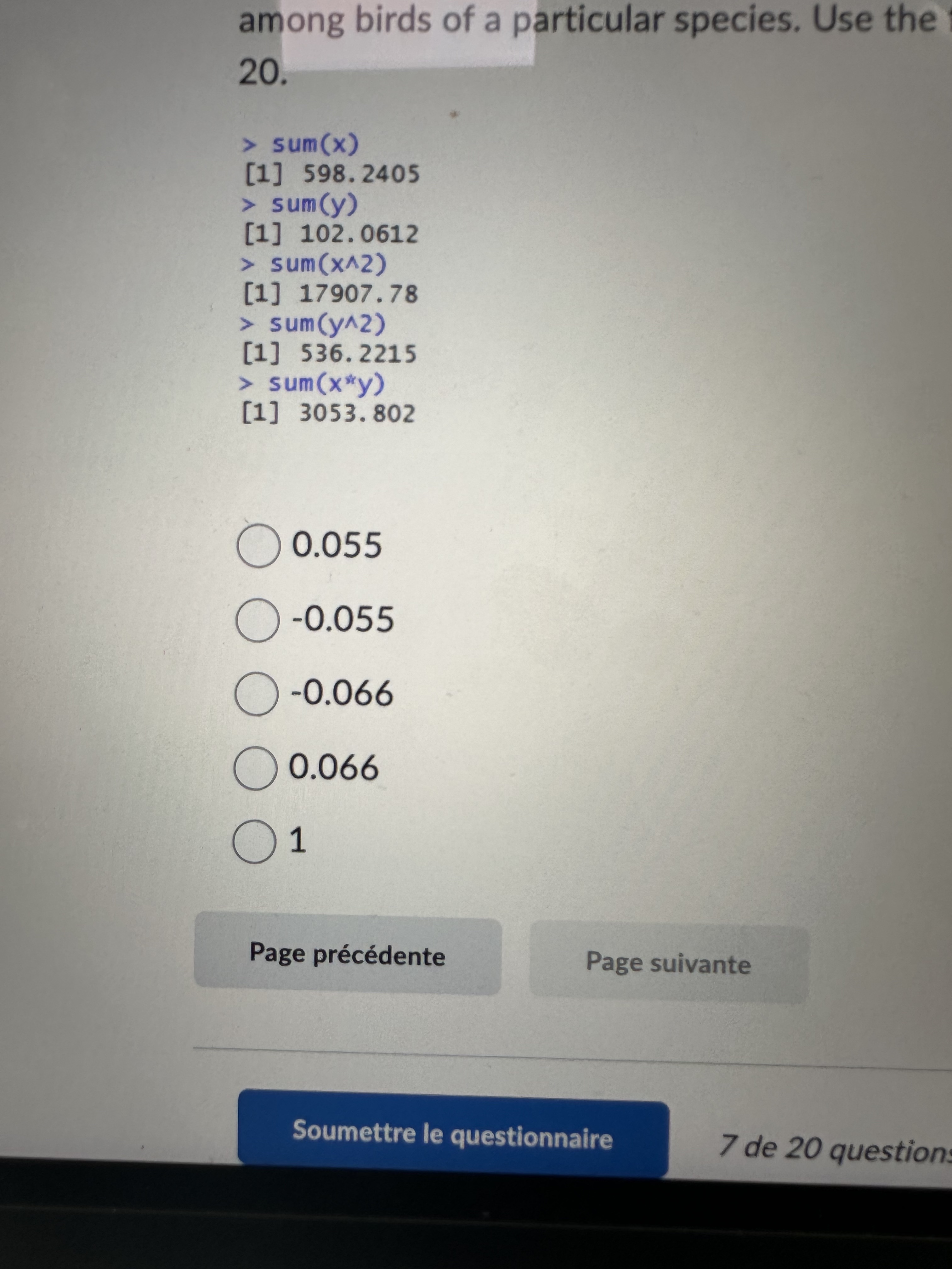 Solved Calculate the correlation coefficient for the wing | Chegg.com