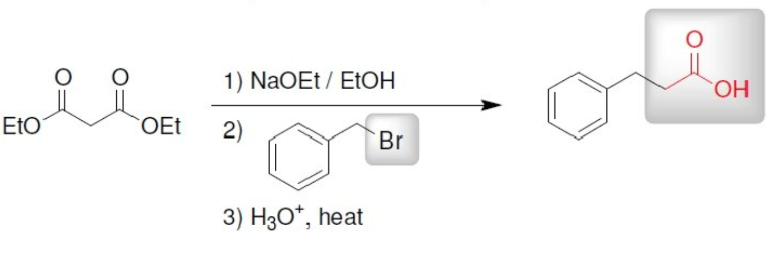 Solved O 1) NaOEt / EtOH OH Eto OEU 2) Br 3) H307, heat | Chegg.com