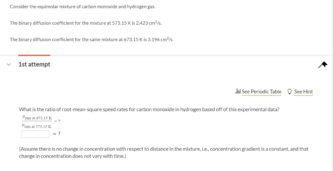 Solved Consider the equimolar mixture of carbon monoxide and | Chegg.com