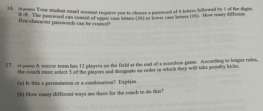 Solved 16. (4 points) Your student email account requires | Chegg.com