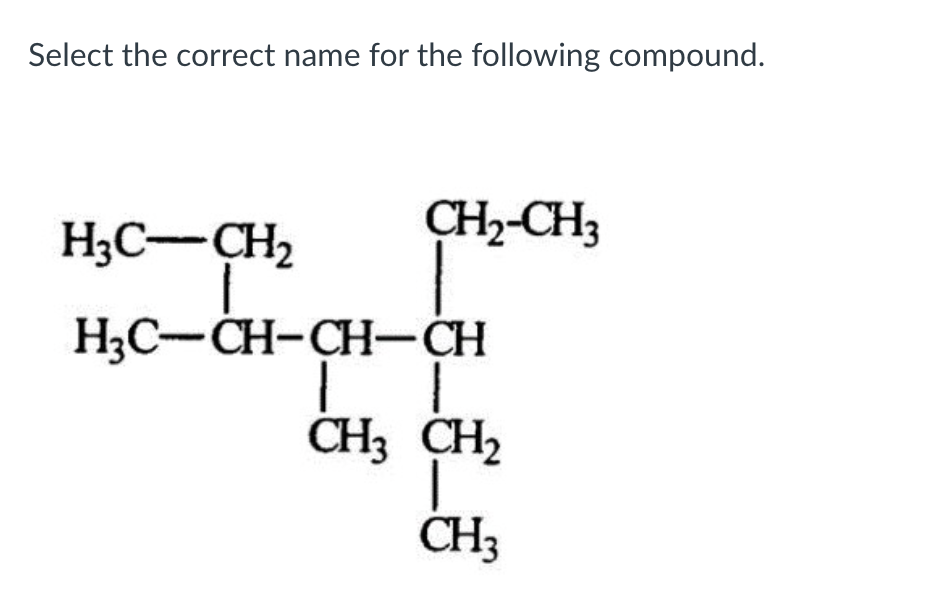 Solved Name the following compound. CECH CH3CH,CHCH; Name | Chegg.com