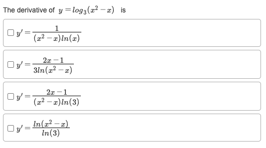 Solved dy Given y = cos(xln(x)), then dac = - 3 | Chegg.com