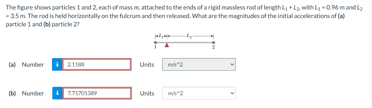 Solved The figure shows particles 1 and 2 , each of mass m, | Chegg.com