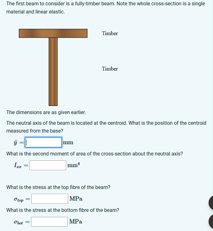 Solved Weekly Online Assignment - Week 6 - Composite Beam | Chegg.com