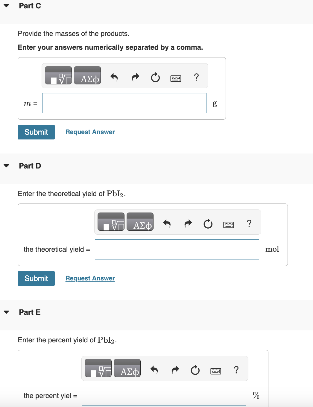 Solved 2KI(aq)+Pb(NO3)2(aq)→PbI2(s)+2KNO3(aq) 2.68 mol of KI | Chegg.com