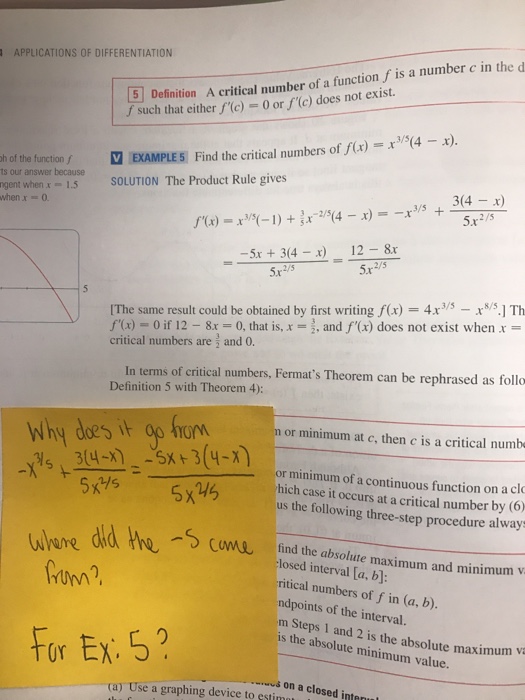 Solved A critical number of a function f is a number c in | Chegg.com
