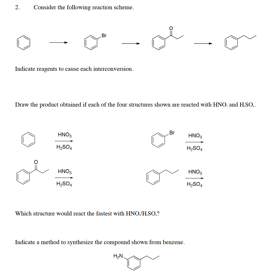 Solved Consider the following reaction scheme.Indicate | Chegg.com