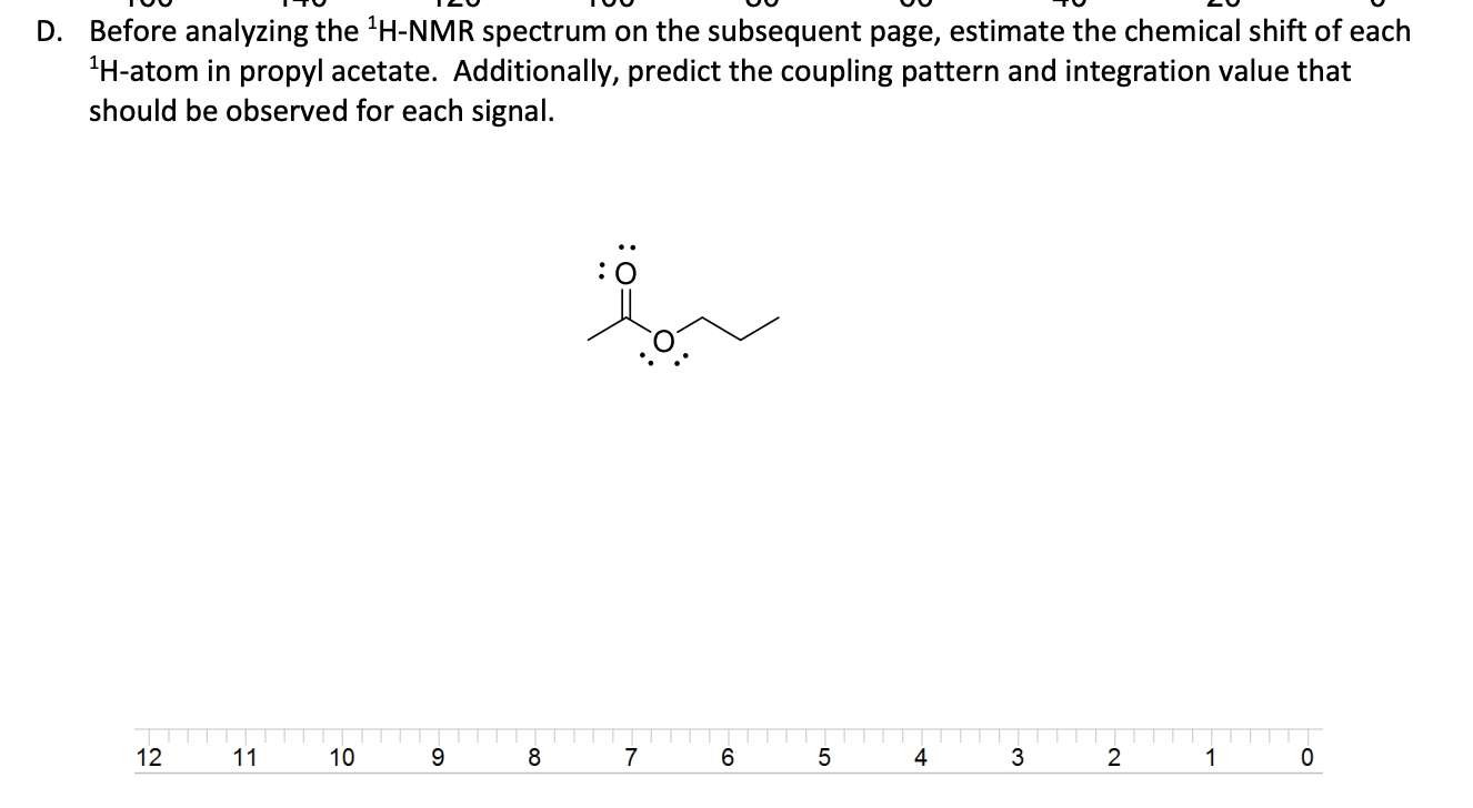 Solved Before analyzing the 1H-NMR spectrum on the | Chegg.com
