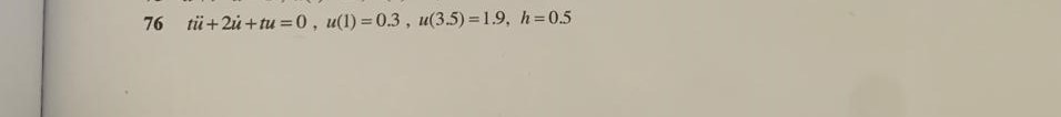 Solved Apply the finite difference method ( central | Chegg.com