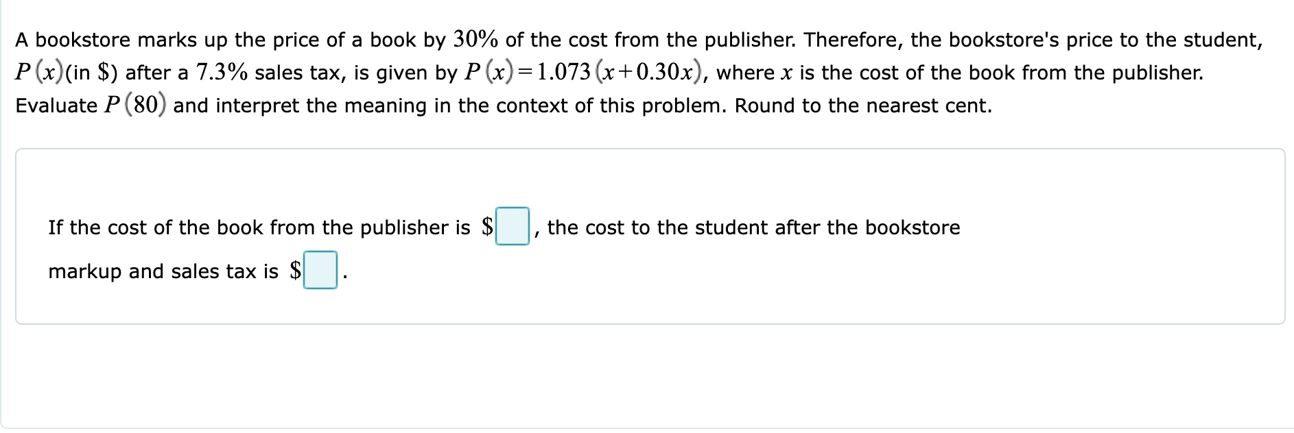 Solved A bookstore marks up the price of a book by 30% of | Chegg.com