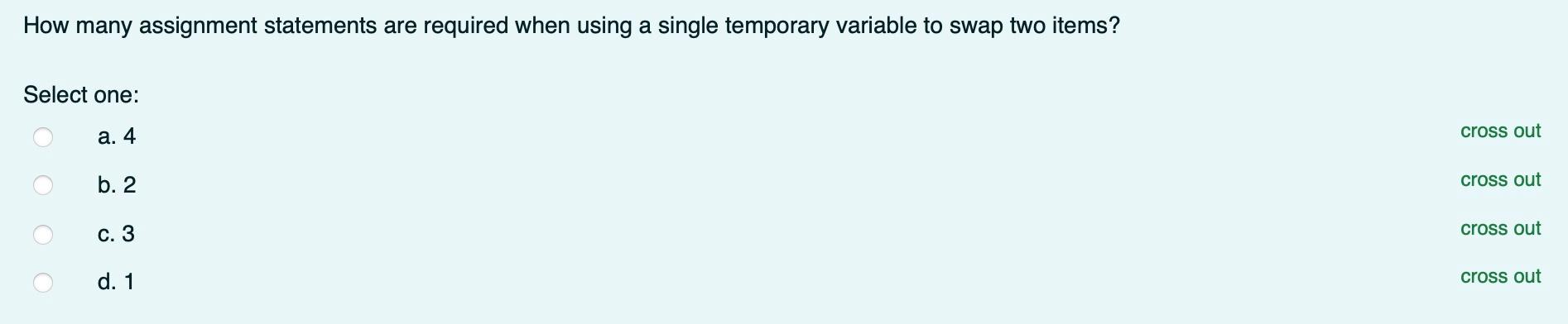 Solved How Many Assignment Statements Are Required When 