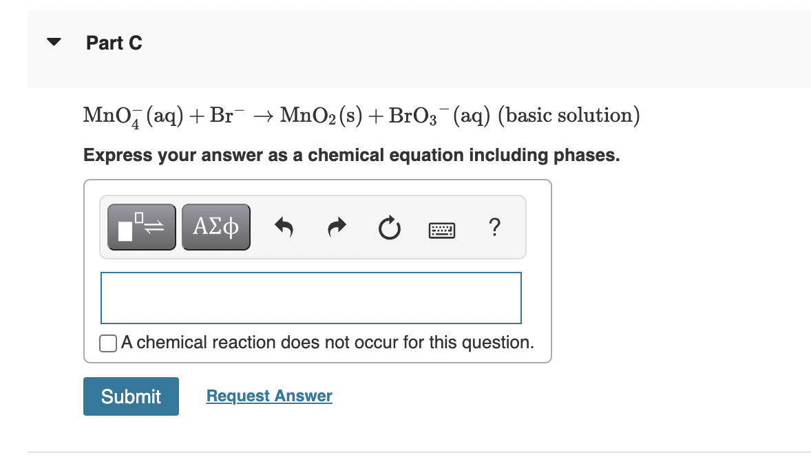 Solved Complete and balance the following equations. Part A | Chegg.com