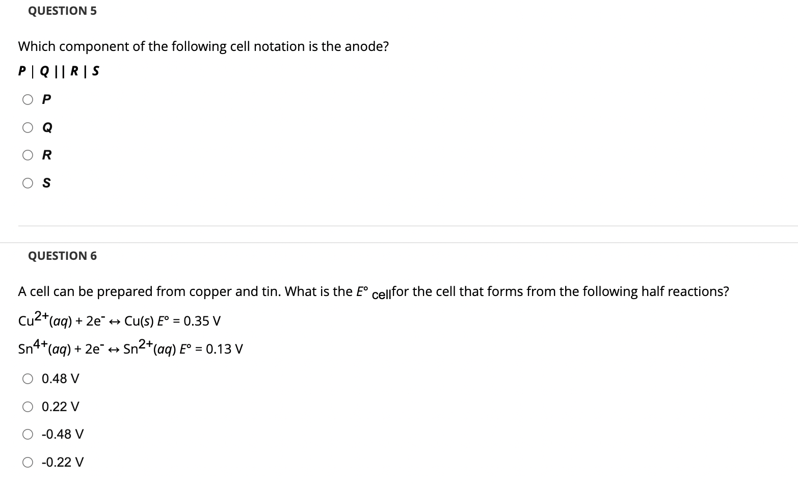 Solved Which component of the following cell notation is the | Chegg.com