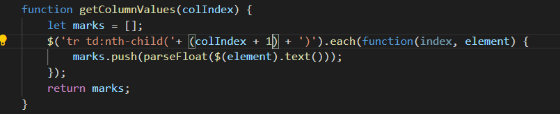 Solved Using JQuery I want to select the elements in | Chegg.com