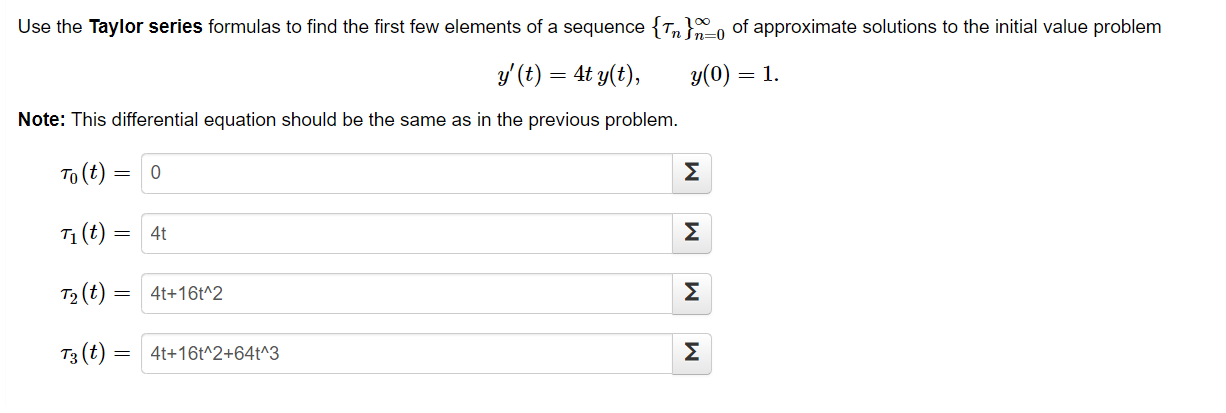 [Solved]: Use the Taylor series formulas to find the first