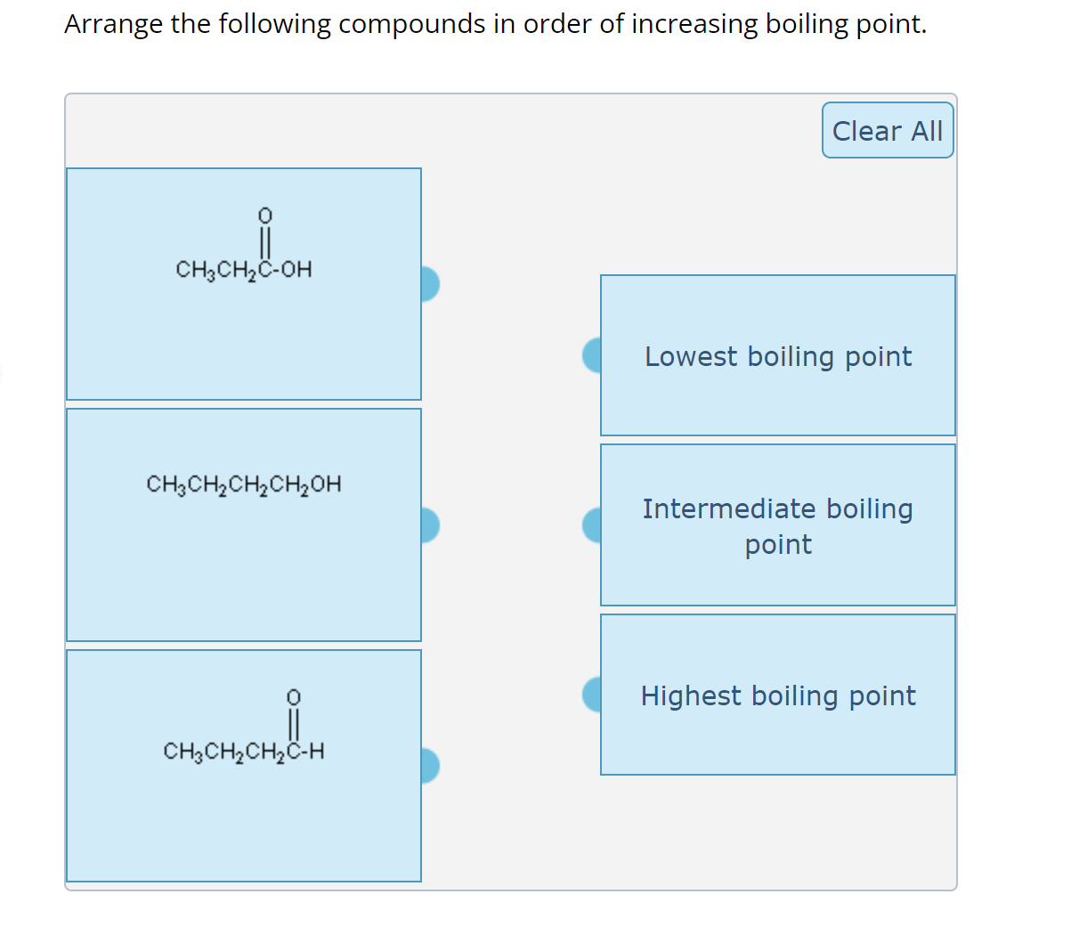 Solved Arrange the following compounds in order of | Chegg.com