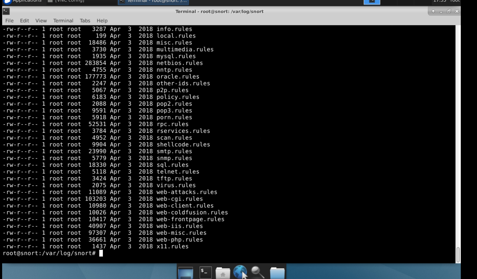 Examine the rules in /etc/snort/rules/ and find the | Chegg.com