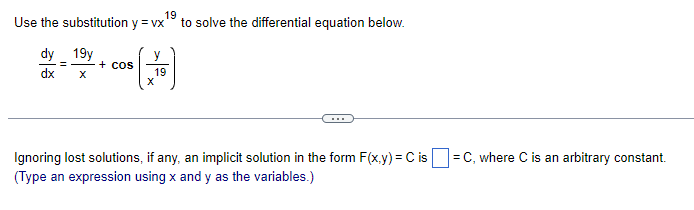 Solved Ignoring lost solutions, if any, an implicit solution | Chegg.com