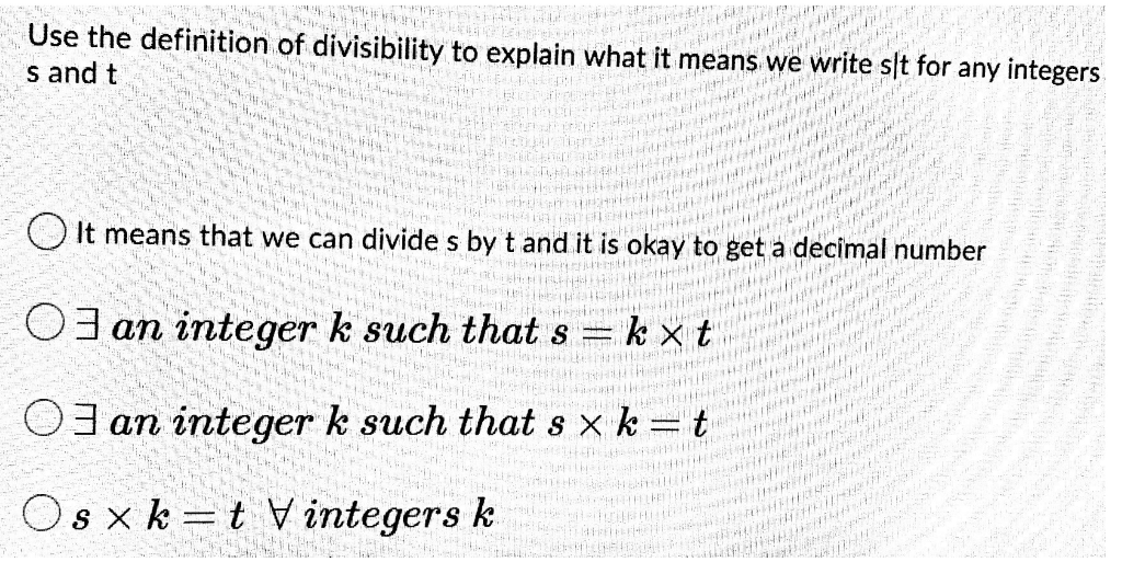 Solved VM Use the definition of divisibility to explain what | Chegg.com