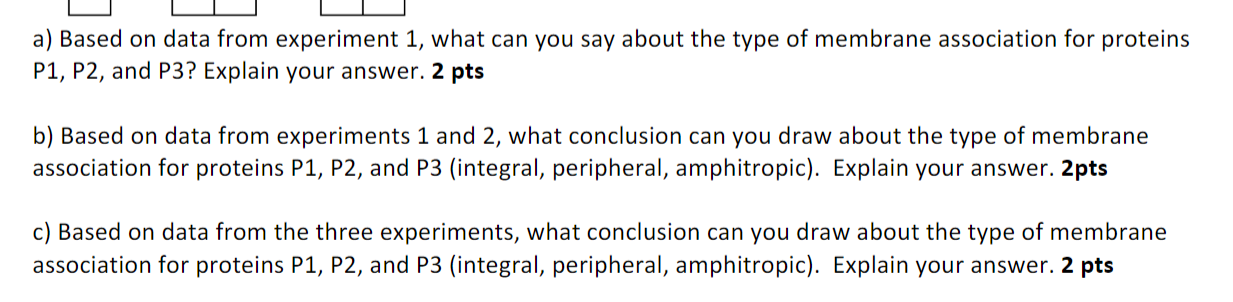 Solved 4) A membrane has three main types of membrane | Chegg.com