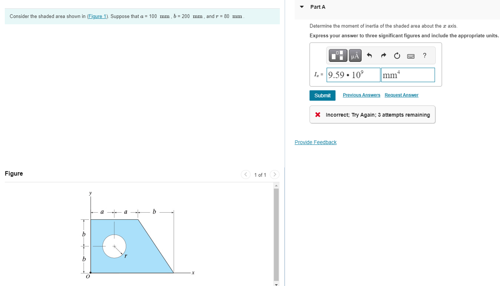 Solved determine MOI about X Axis | Chegg.com