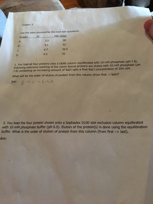 Solved Chapter 3 Use the table provided for the next two | Chegg.com