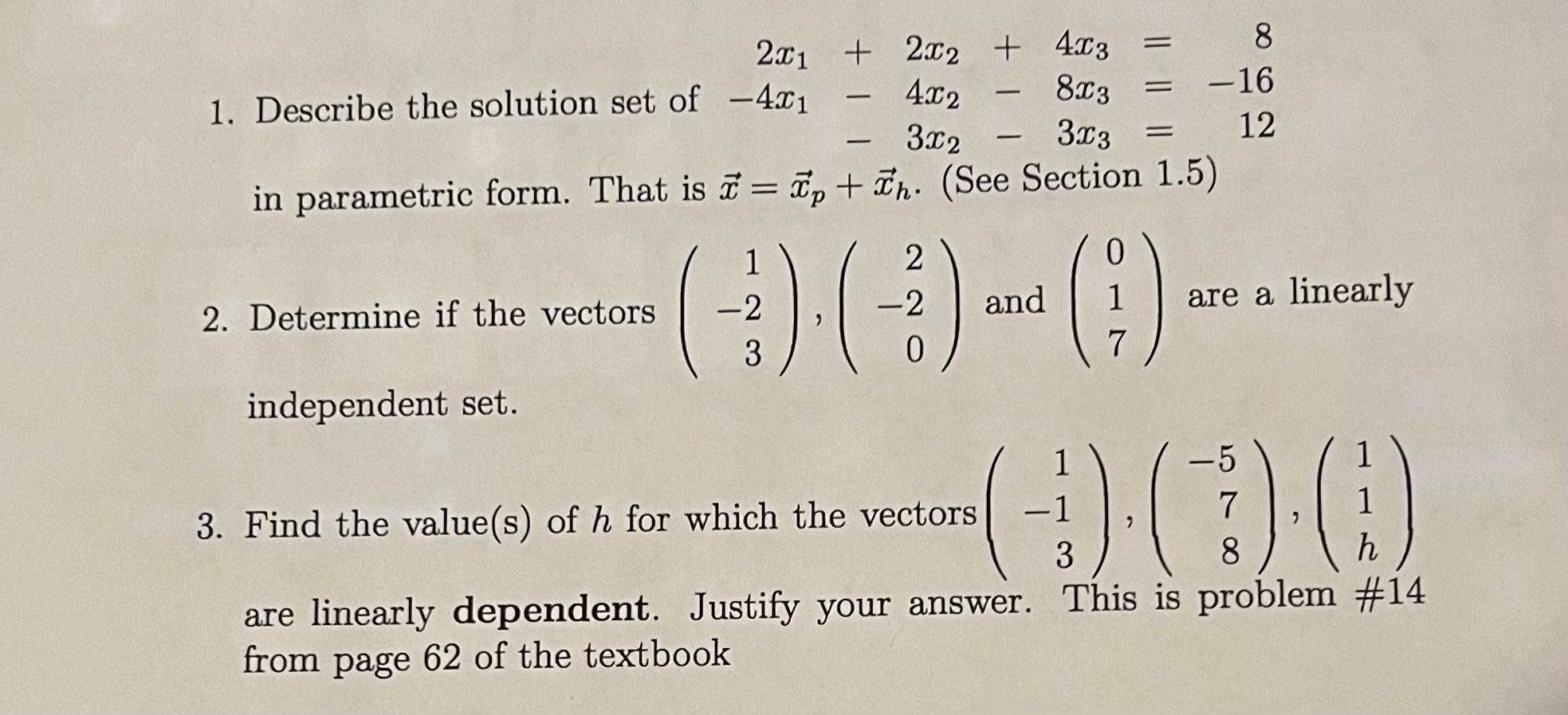 Solved Need Answers B And C Asap This Is Linear Algebra When 1828