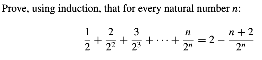 Solved Prove, using induction, that for every natural number | Chegg.com