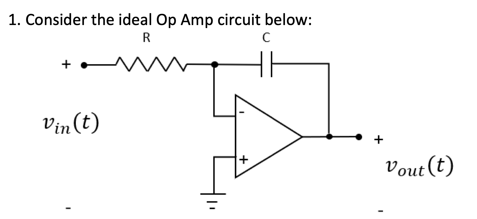 Solved Find Vout(t) as a function of Vin(t) in the time | Chegg.com