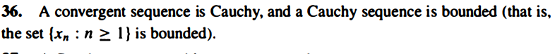 Solved 36. A convergent sequence is Cauchy, and a Cauchy | Chegg.com