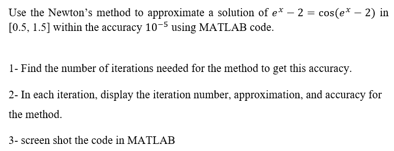Solved Use the Bisection method to approximate a solution of | Chegg.com