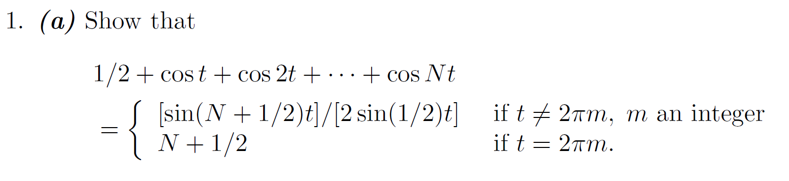 Solved Use induction and the identity 2 sinAcosB = | Chegg.com