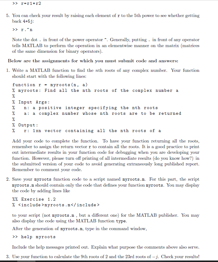 Solved Exercise 1.2: This exercise shows you how to write a | Chegg.com